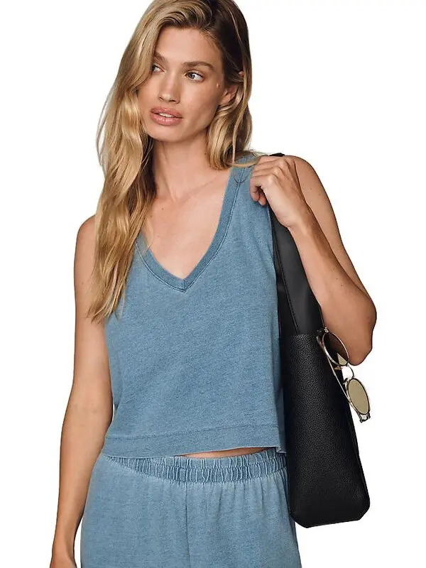 Z Supply Sloane V-neck Tank Top - Light Denim