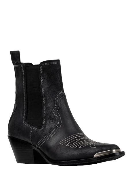 DONALD PLINER Tayden Western Chelsea Boot - Black