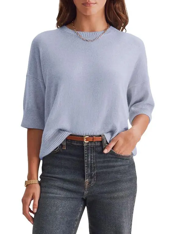 Splendid Georgie Short Sleeve Sweater - Blue Mist