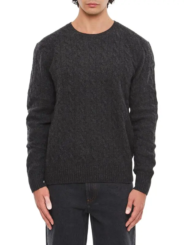 Polo Ralph Lauren Cable Knit Crew Neck Pullover - Grey
