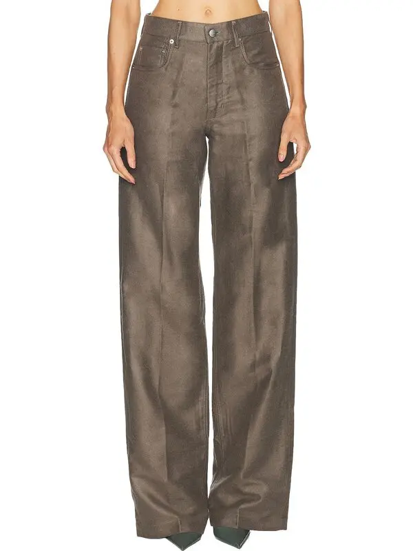 Rick Owens Geth Wide Leg Trousers - Dust