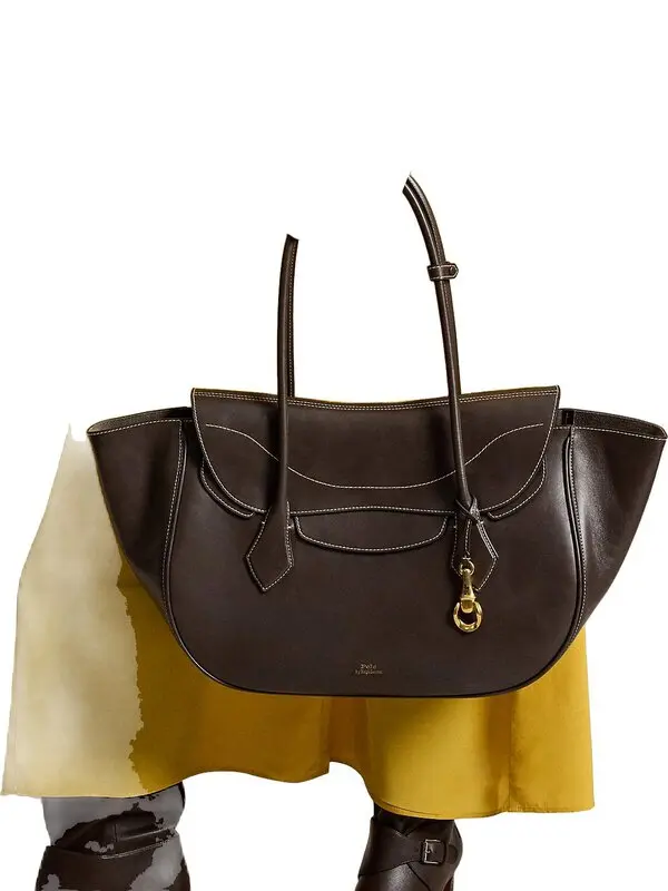 Ralph Lauren Polo Blaze Large Shoulder Bag - Ash