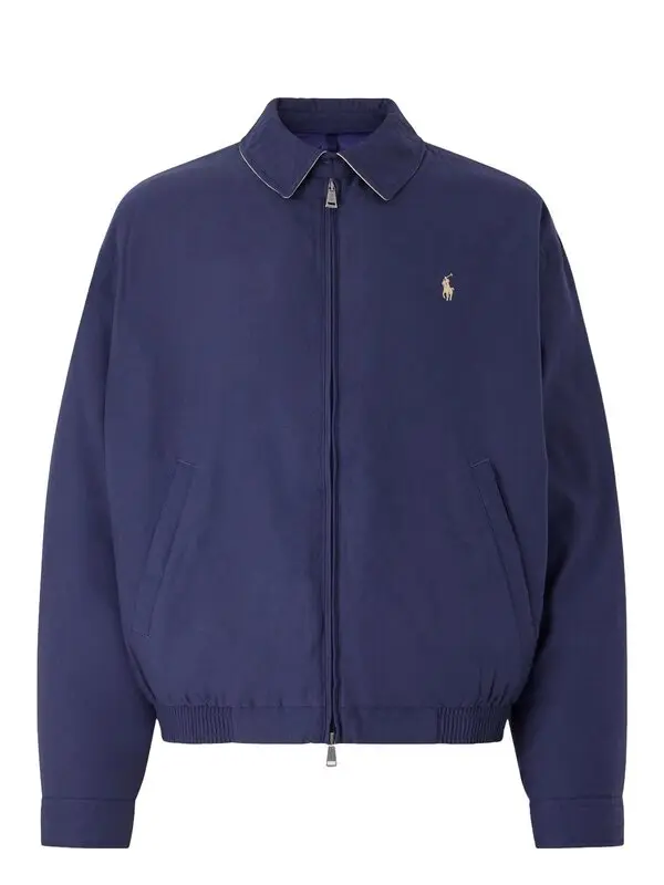 Polo Ralph Lauren Logo-embroidered Recycled-shell Down Jacket - Blue