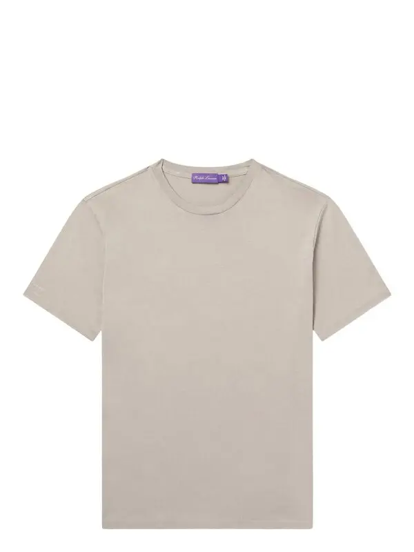 Ralph Lauren Purple Label Cotton-jersey T-shirt - Gray