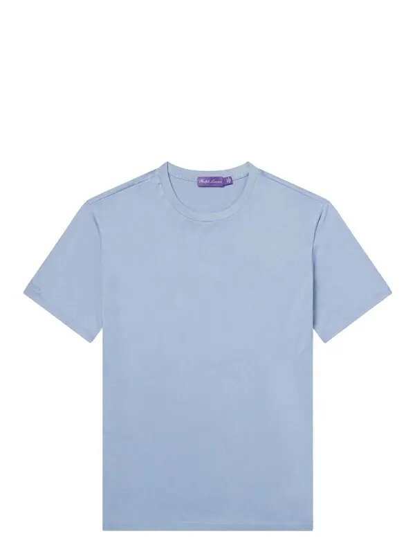 Ralph Lauren Purple Label Cotton-jersey T-shirt - Blue