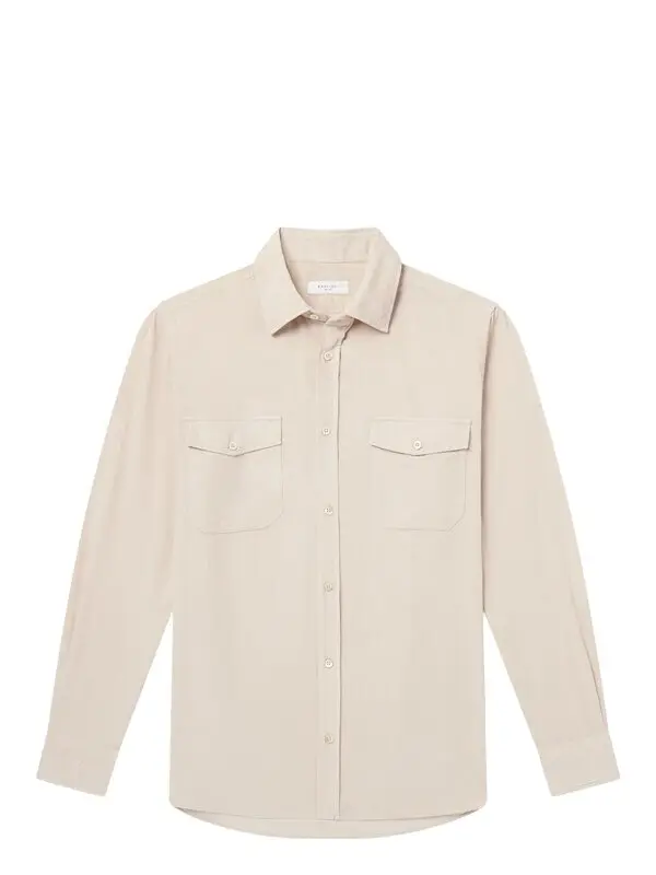 Boglioli Cotton-corduroy Shirt - Neutrals