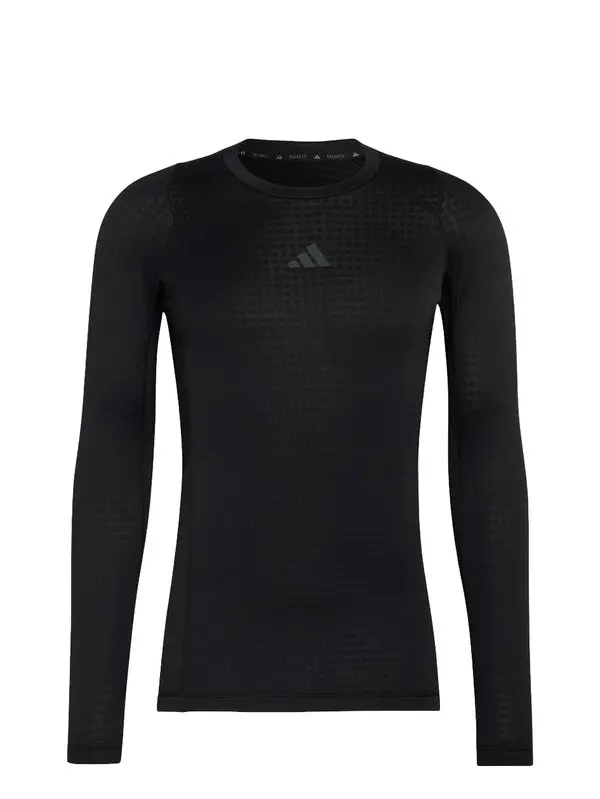 Adidas Techfit Climawarm Long Sleeve T-shirt - Black