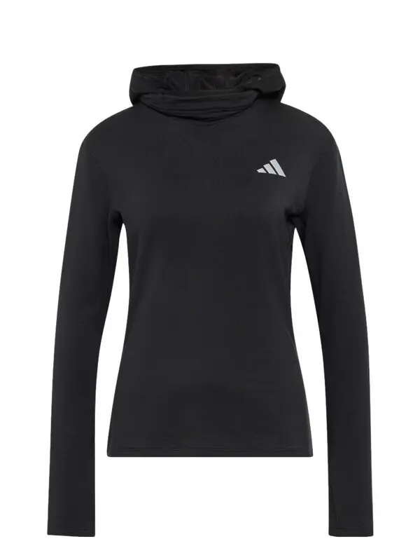 Adidas Adi365 Running Essentials Winterized Hooded Long Sleeve - Black