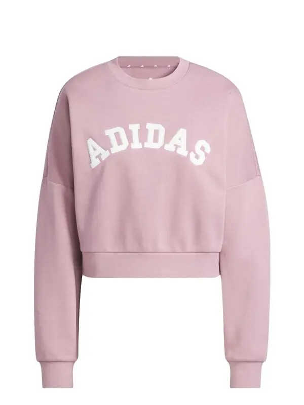 Adidas Chenille Logo Graphic Sweatshirt - Magic Mauve