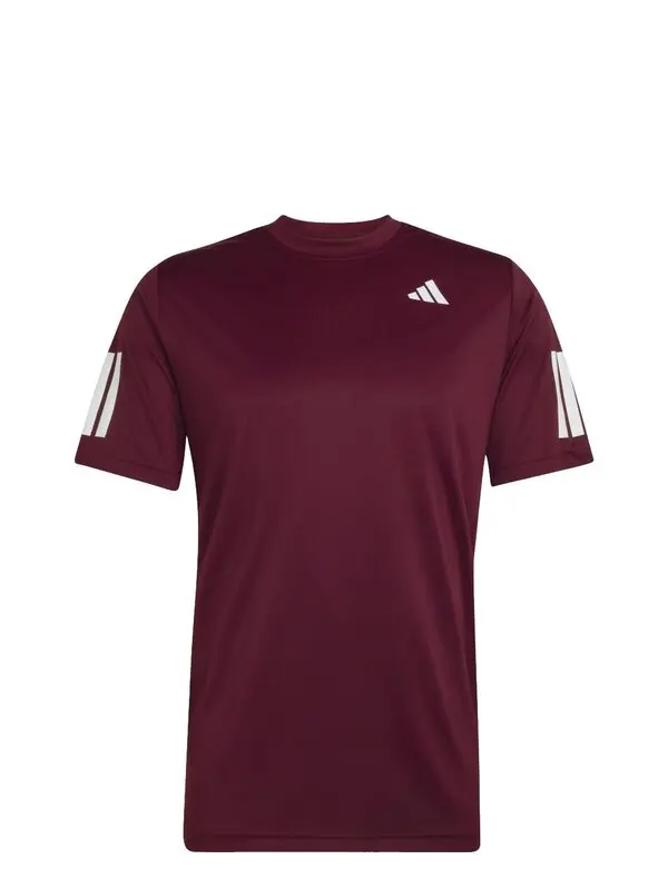 Adidas Club Tennis 3-stripes Tee - Maroon