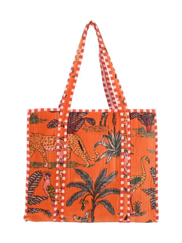CYC Velvet Jungle Tote - Orange