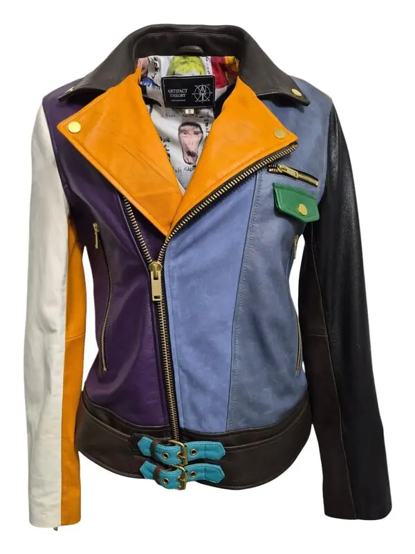 ZASTASTUDIO Artifact Theory Biker Leather Jacket - Black