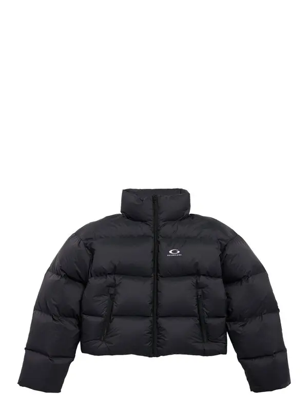 Balenciaga Cropped Puffer Jacket - Black