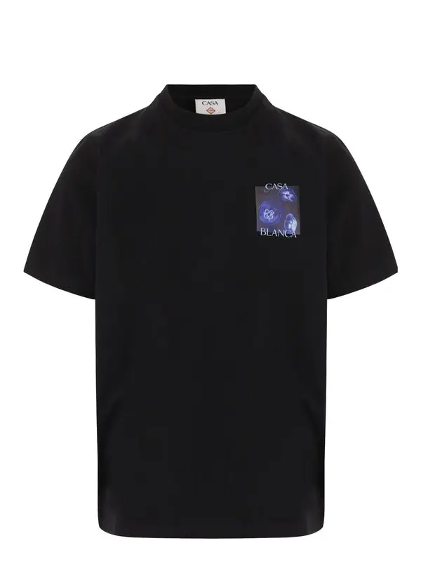 Casablanca Meduse Sportive Print T-shirt - Black