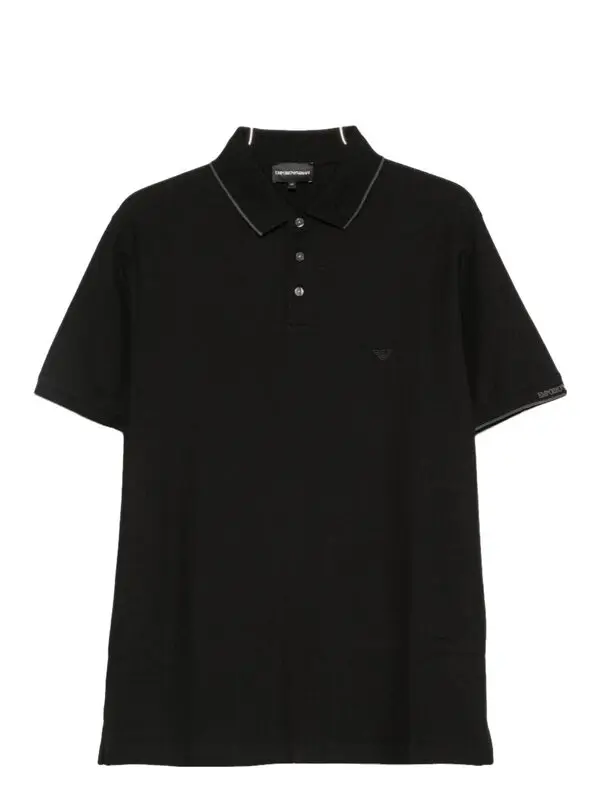 Emporio Armani Short-sleeved Polo Shirt - Black