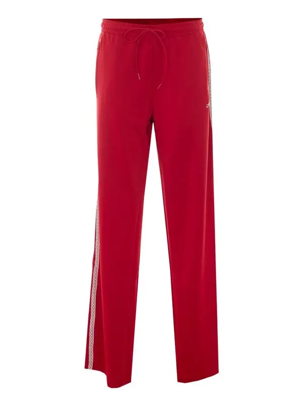 ANIYE BY Lace Trimmed Joggers - Red