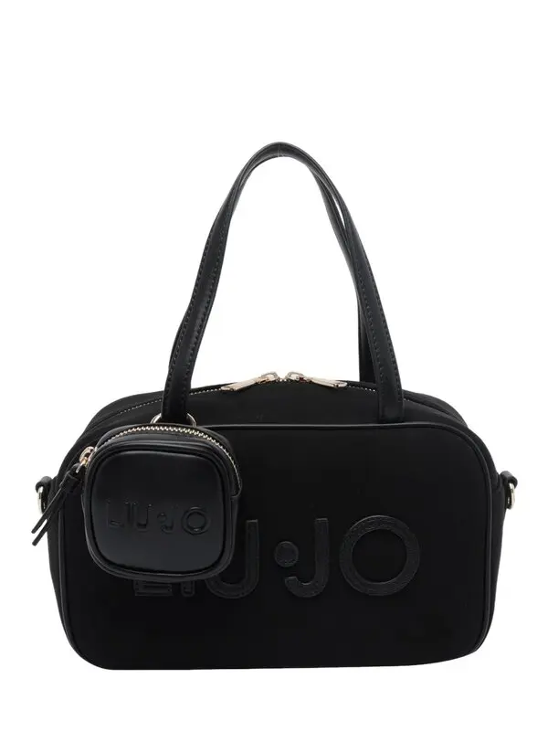 Liu Jo Logo Shoulder Bag With Mini Pouch - Black