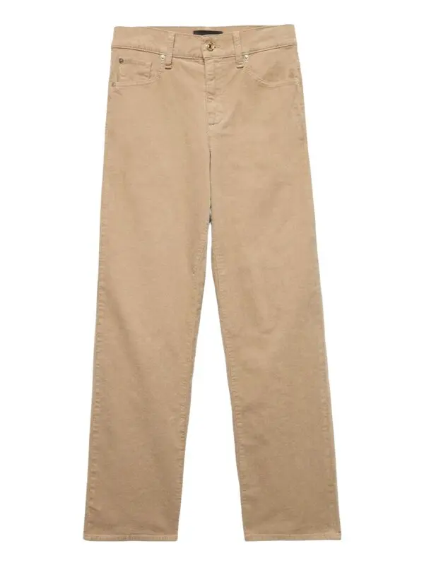 7 For All Mankind Corduroy Straight-leg Pants - No