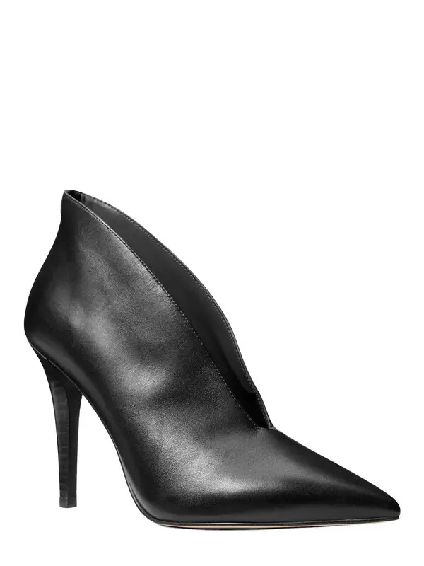 Michael Kors Tonya Leather Pointed Toe Pumps - Black