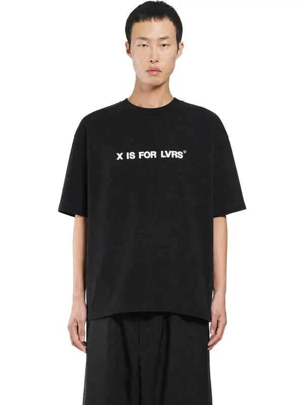 ADRIATIQUE X Metal Heart Boxy Tee - Black
