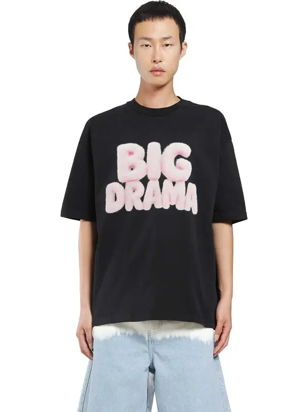 ADRIATIQUE X Big Drama Boxy Tee - Black
