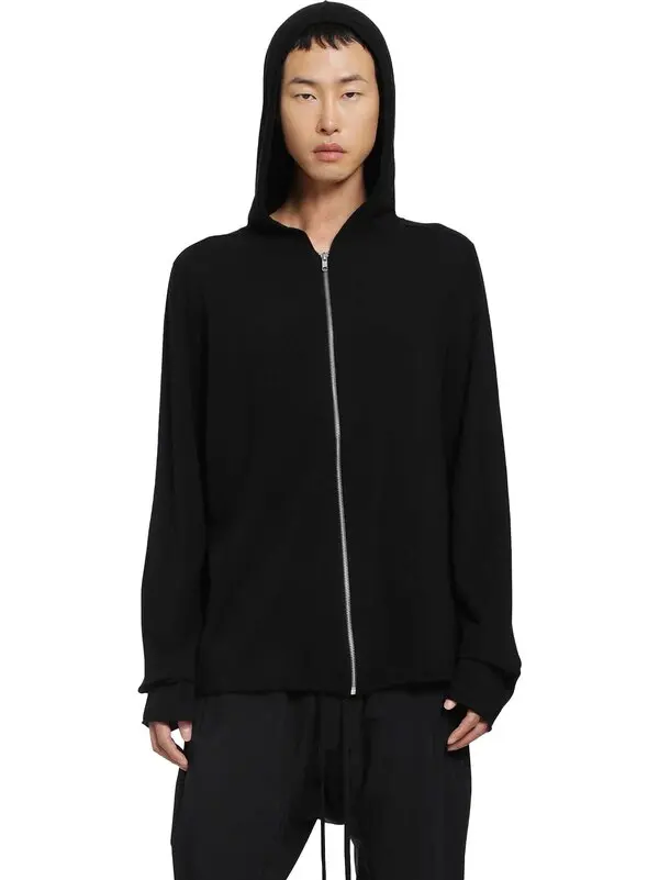 THOM KROM Zip-up Sweatshirt - Black