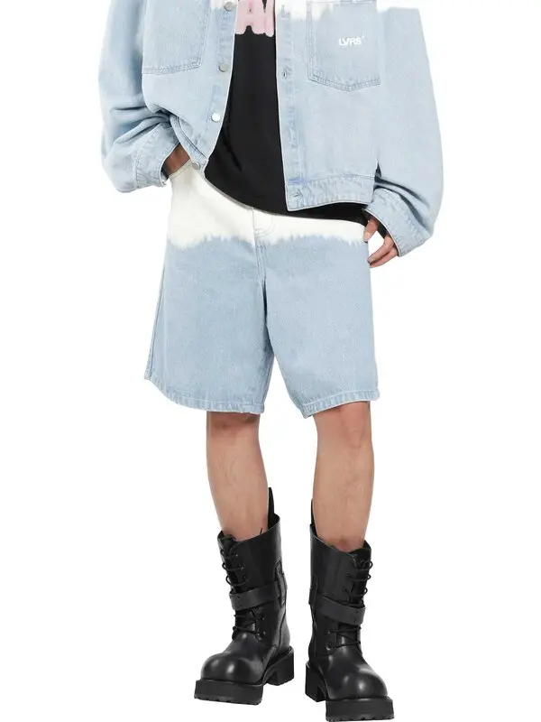 ADRIATIQUE X Washed Denim Shorts - Blue