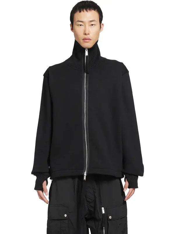 THOM KROM Oversized High Neck Sweatshirt - Black