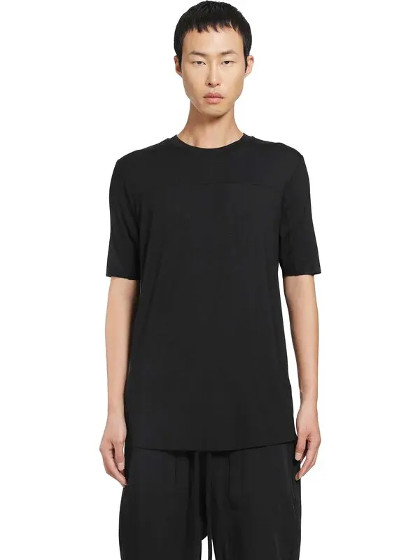THOM KROM Viscose Jersey T-shirt - Black