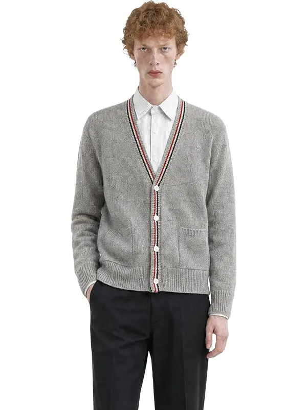 Thom Browne Donegal Hector Cardigan - Grey