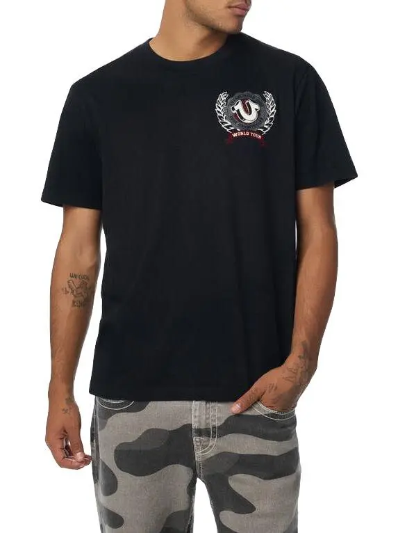 True Religion Crest Graphic T-shirt - Jet Black