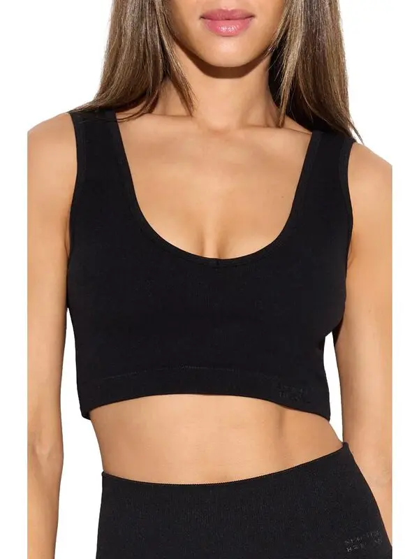 Spiritual Gangster Bianca Low Impact Ribbed Sports Bra - Black