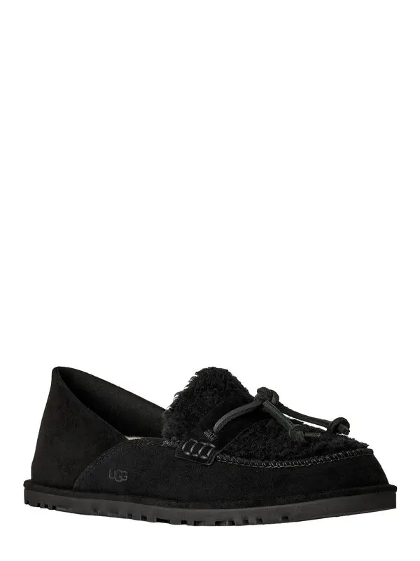 UGG Zora Loafer With Shearling Lining - Black