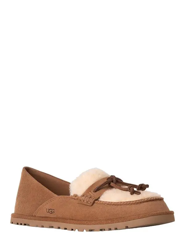 UGG Zora Loafer With Shearling Lining - Chestnut