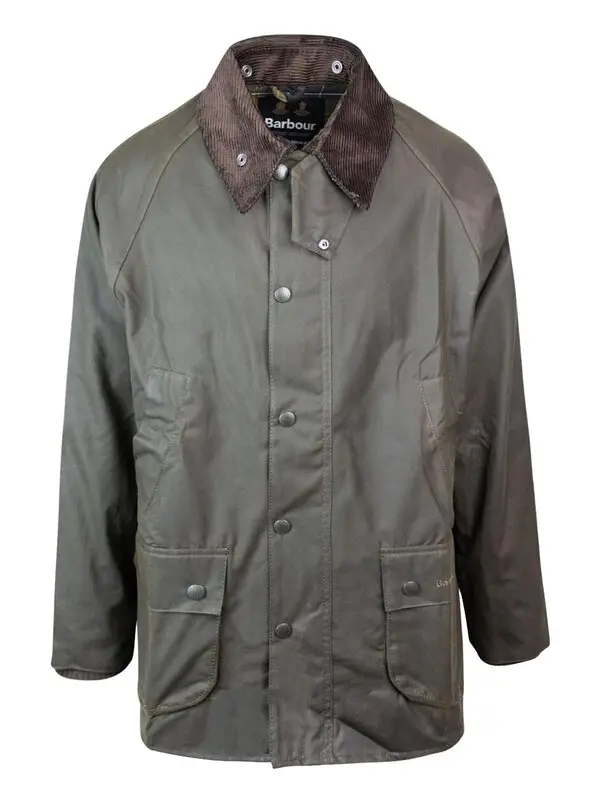 Barbour Waxed Cotton Field Jacket - Olive