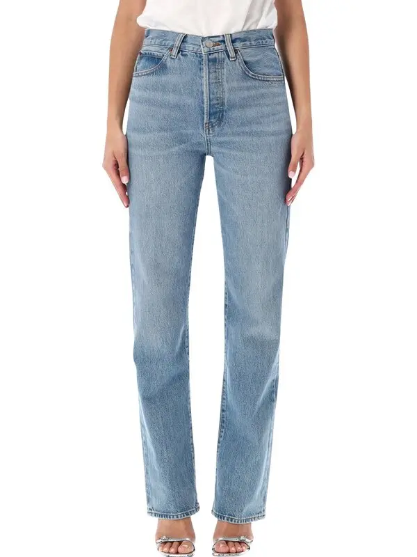 FRAME Vertical Straight-leg Jeans - Static Blue