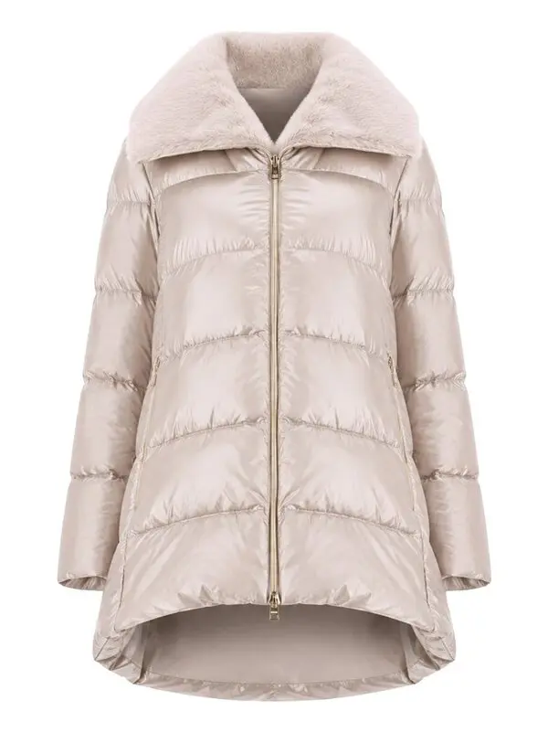 Herno A-shape Puffer Coat - Beige