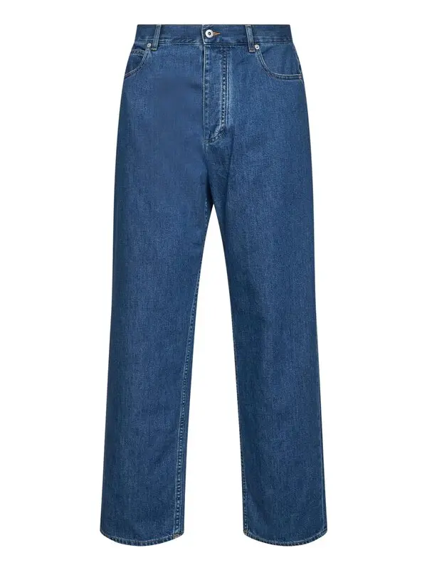 Bottega Veneta High-rise Straight-leg Jeans - Navy