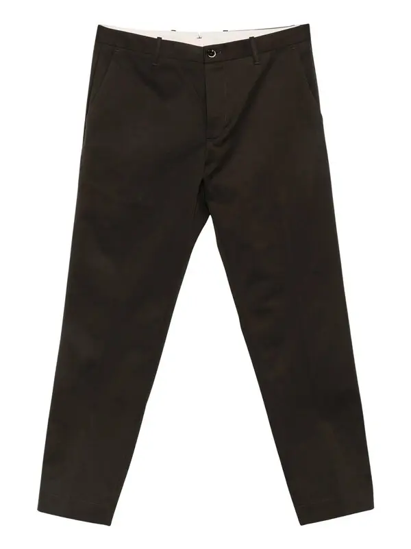 NINE:INTHE:MORNING Wool-blend Stretch Trousers - Brown