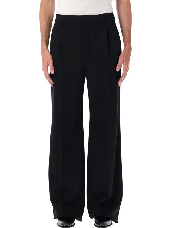 Saint Laurent Wool Trousers - Nero