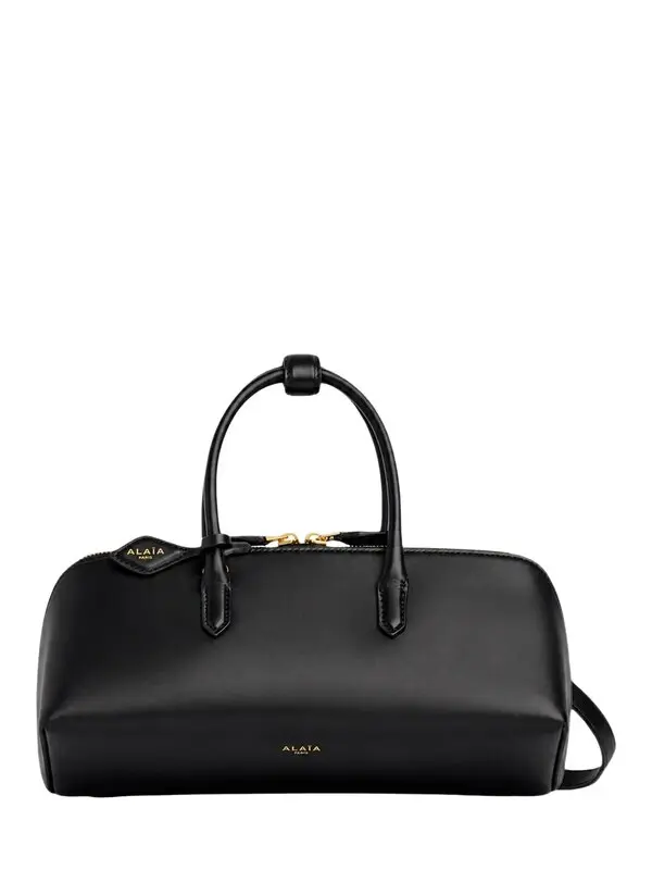 Alaïa Mini Delta Leather Handbag With Double Zip Closure - Black