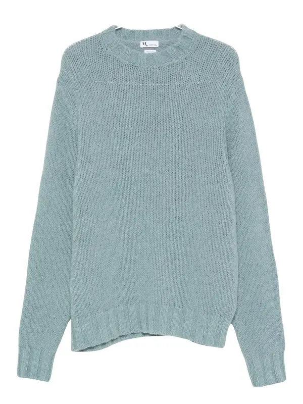 DOPPIA A Crewneck Knit Sweater - Light Blue