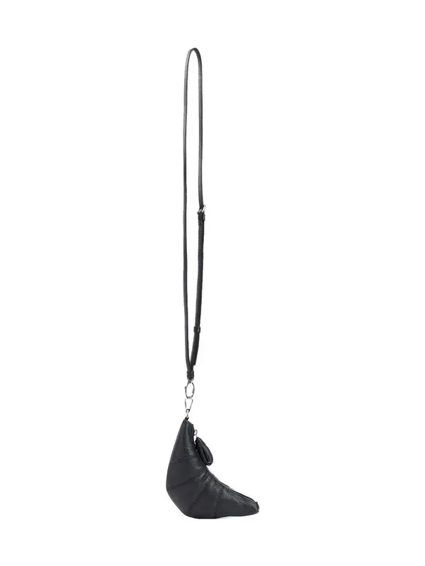 LEMAIRE Mini Crossbody Croissant Coin Bag - Black