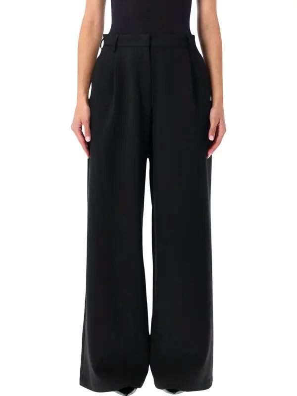 SESSUN High-waist Wide-leg Tailored Trousers - Nero