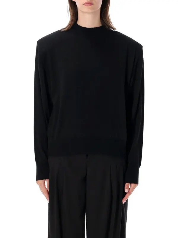 THE FRANKIE SHOP Mock Neck Sweater - Nero