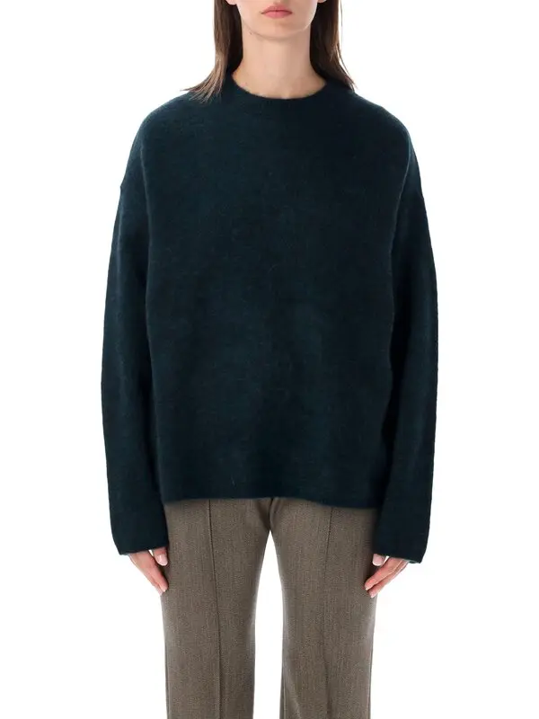 THE FRANKIE SHOP Oversized Crewneck Sweater - Verde