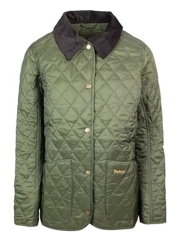 Barbour Quilted Corduroy Collar Jacket - Olive