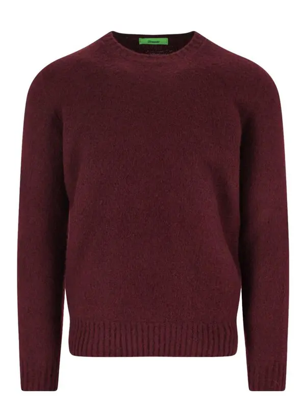 DRUMOHR Crewneck Long Sleeve Sweater - Red