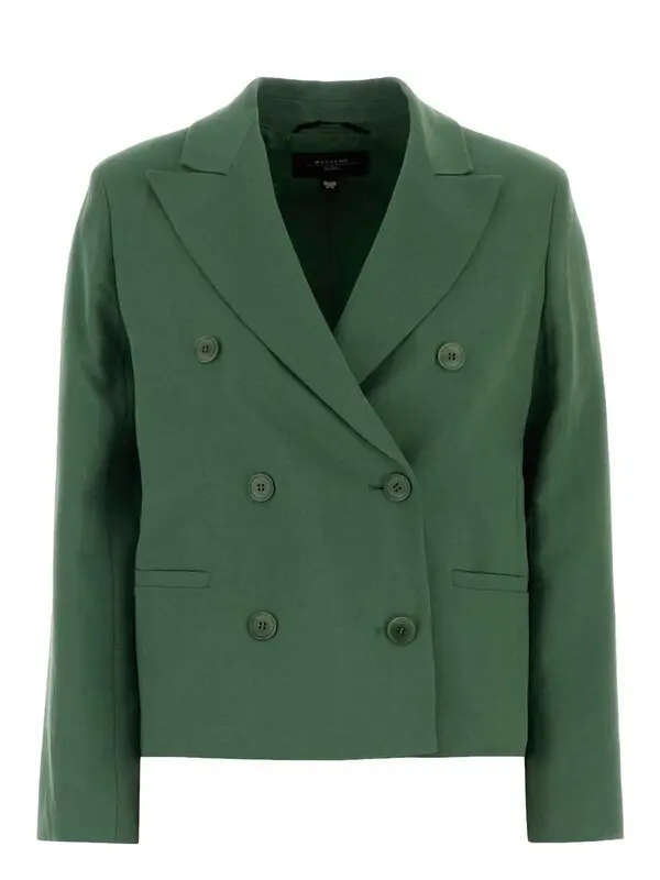 Max Mara Double Breasted Blazer - Green
