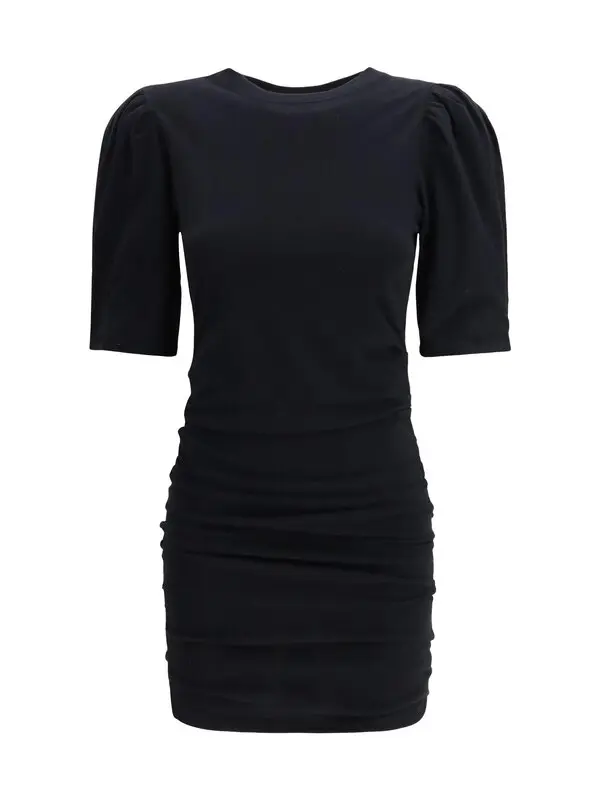 Isabel Marant Étoile Mini Dress In Stretch Cotton - Black